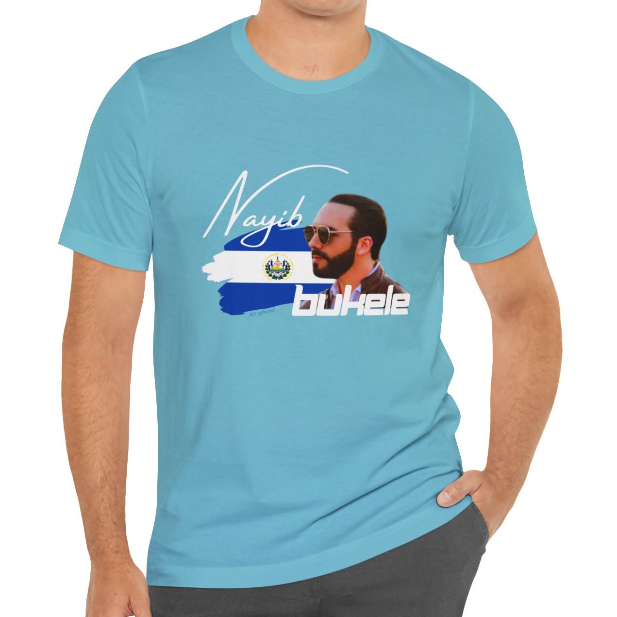 Nayib Bukele Presidente De El Salvador With Flag Unisex T-shirt 100% ...