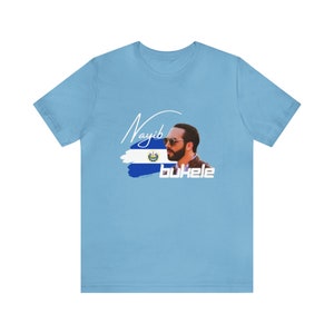 Nayib Bukele Presidente De El Salvador With Flag Unisex T-shirt 100% ...
