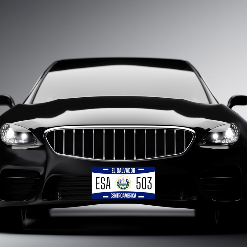 El Salvador License Plate: Decorative Aluminum US Standard Size - Etsy