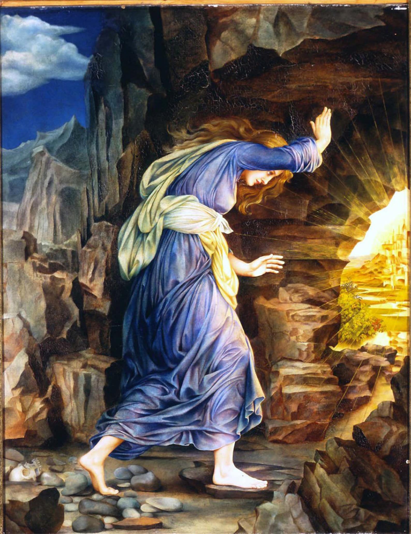 City of Light Evelyn De Morgan Painting Vintage Poster Wall | Etsy