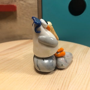 New Handmade Polymer Fimo Clay Seagull - 'slurp' - Etsy UK