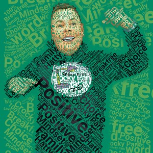 Personalized Portrait From Photo, Digital Word Cloud Portrait ...