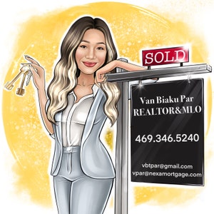 Veterinarian Logo, Custom Veterinarian Gift in Cartoon, Veterinarian ...