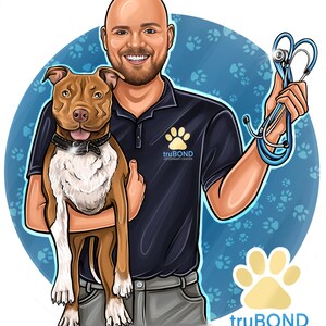 Veterinarian Logo, Custom Veterinarian Gift in Cartoon, Veterinarian ...