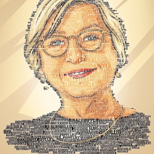 Text Art Portrait Сustom Portrait, Word Art Portrait, Printable Word ...