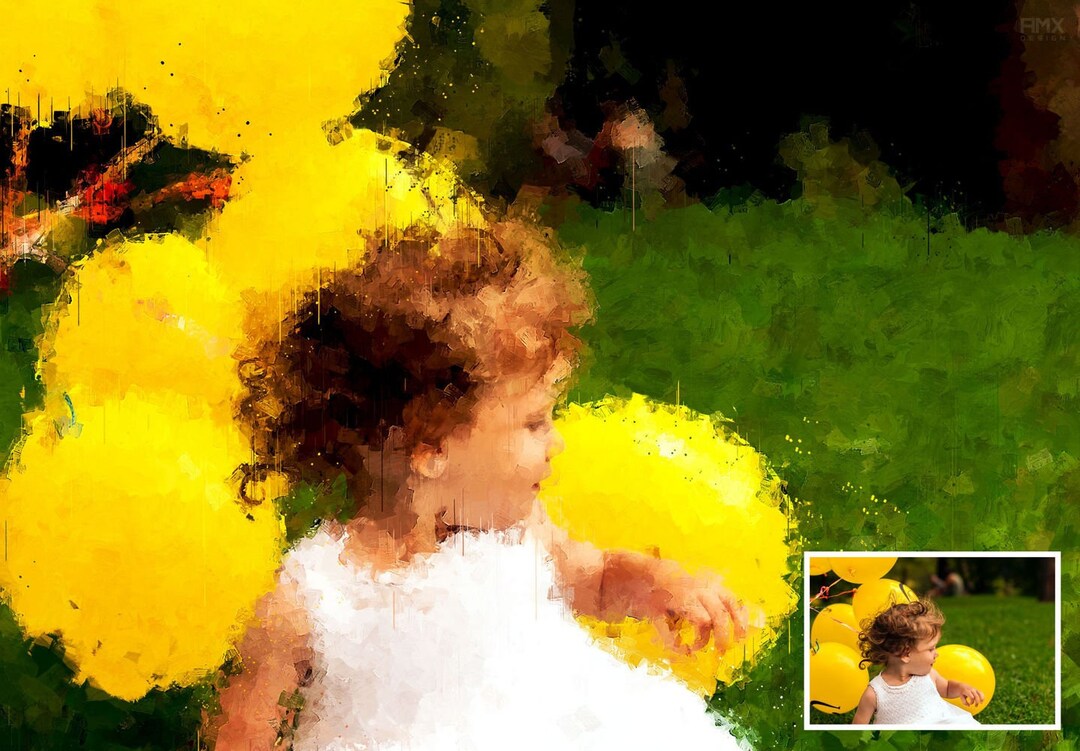 Custom Child Digital Portrait Painting Kid Portrait From - Etsy