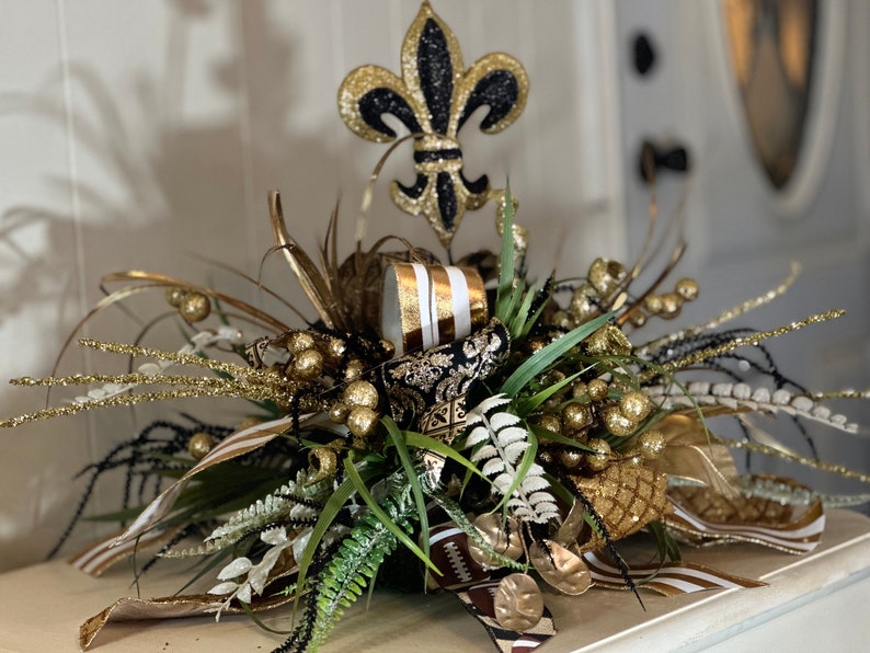 New Orleans Saints Table Arrangement - Etsy