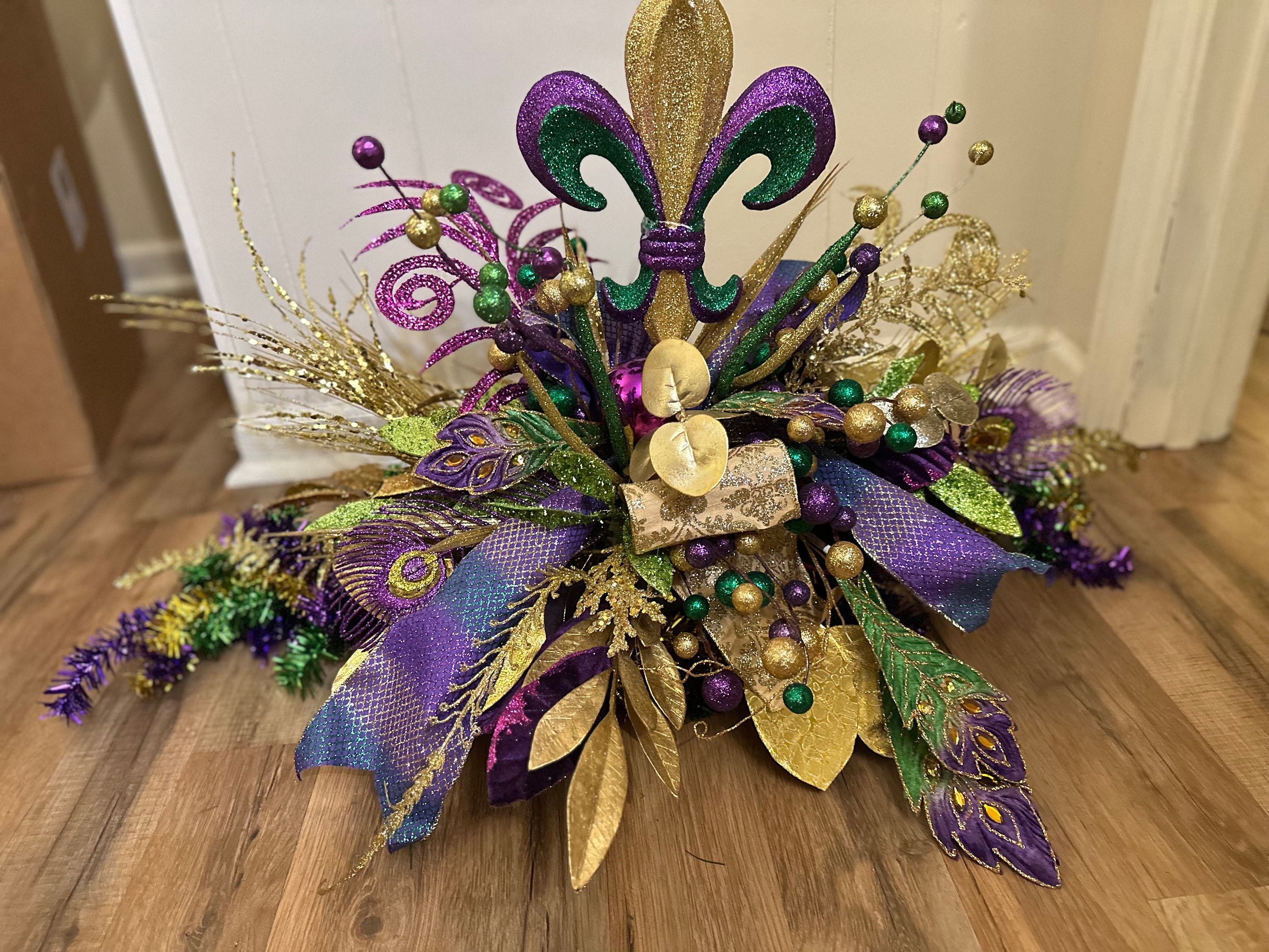 Mardi Gras Centerpiece/arrangement - Etsy