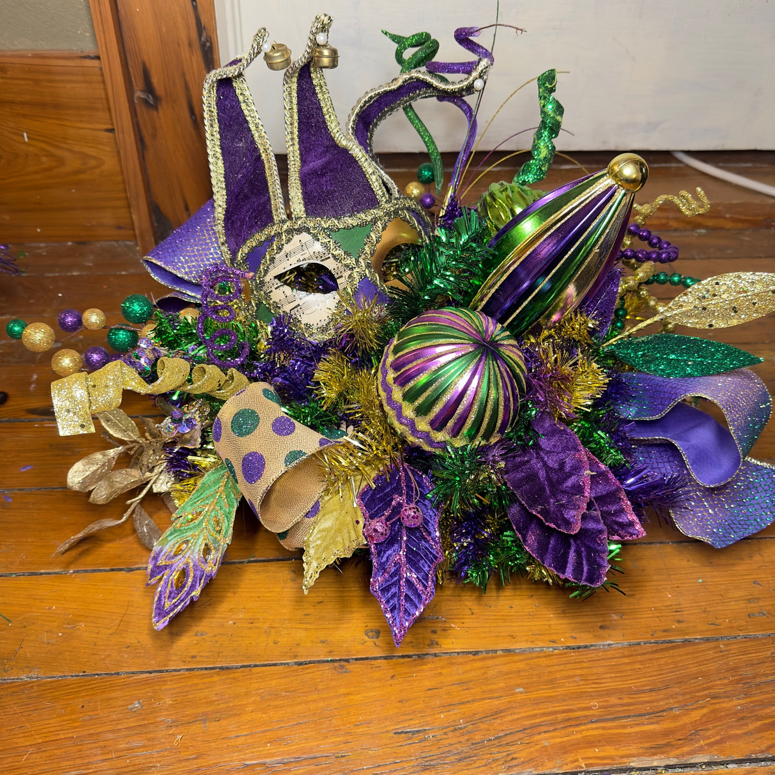 Mardi Gras Centerpiece - Etsy