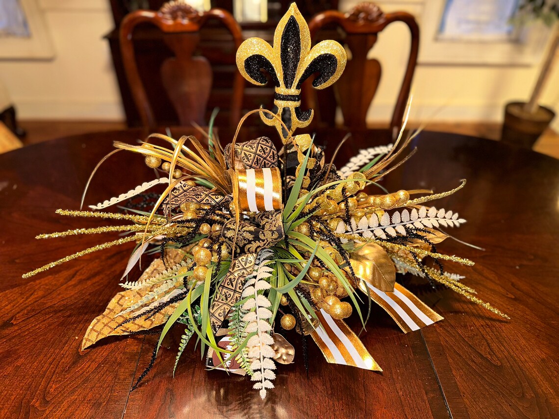New Orleans Saints Table Arrangement - Etsy
