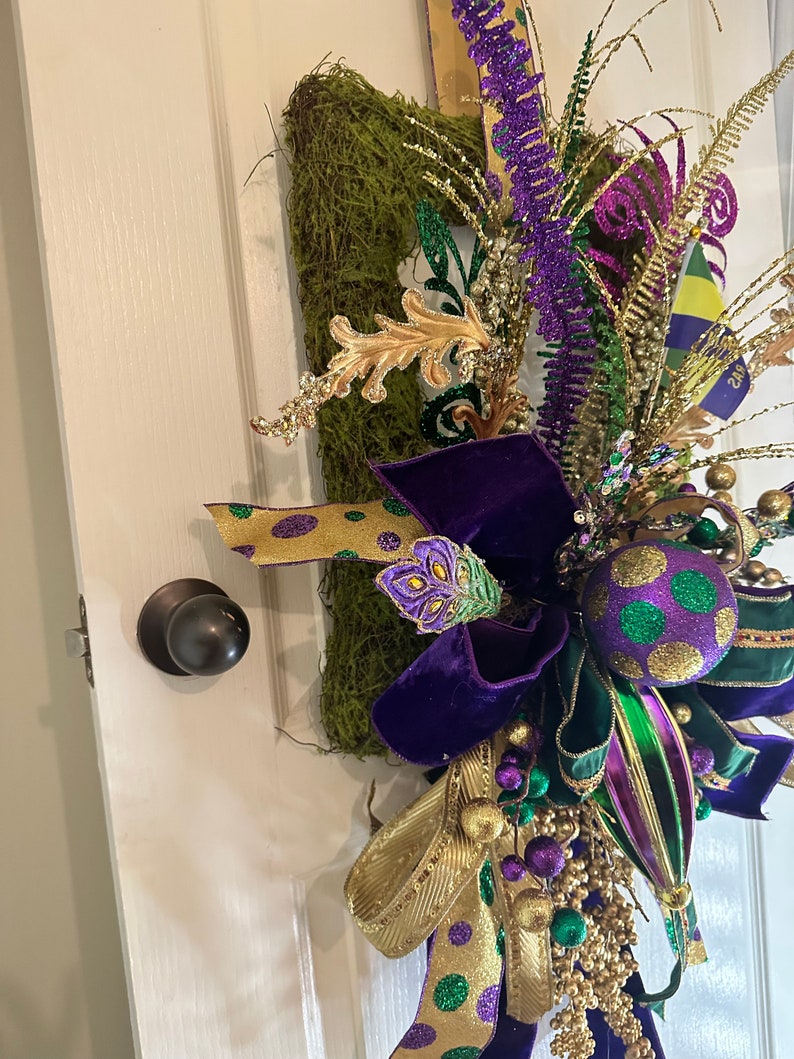 Mardi Gras Wreath/ Front Door Wreath - Etsy