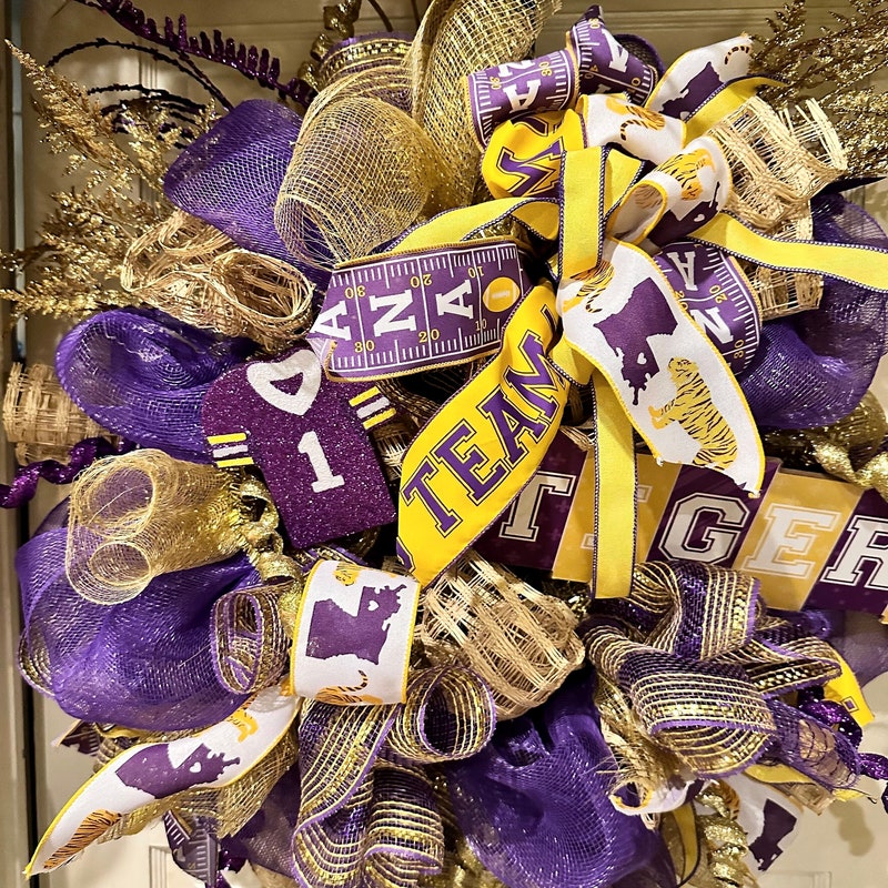 Lsu Wreath - Etsy
