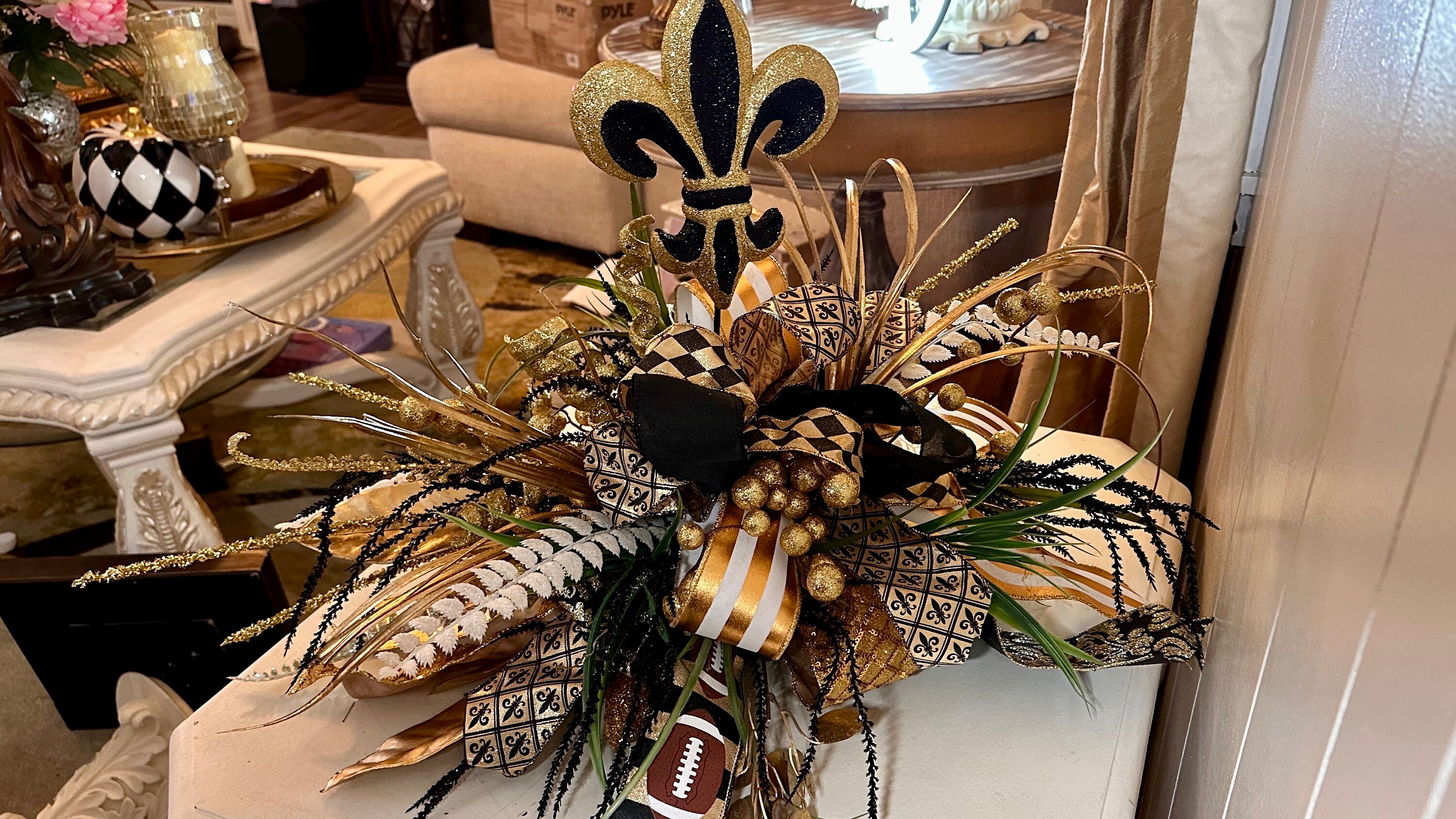 New Orleans Saints Table Arrangement - Etsy