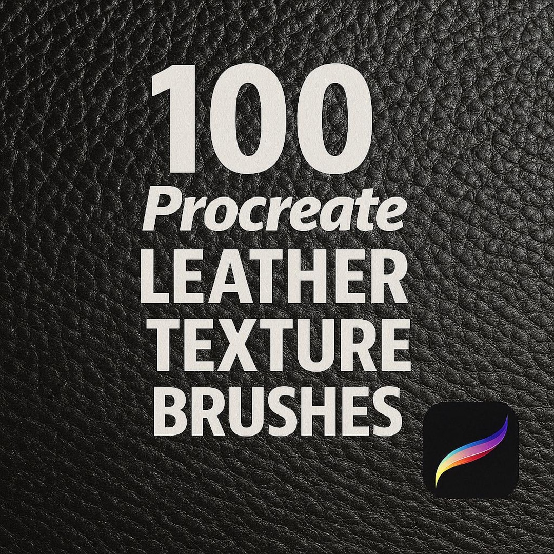 100 Realistic Leather Texture Procreate Brushes, Fashion Design Brush ...