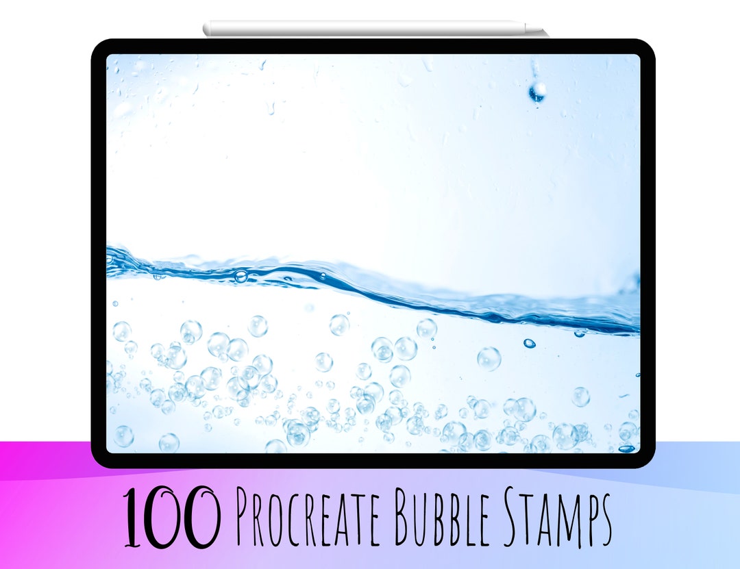100 Procreate Bubble Stamp Brushes Bubble Stamp Bubble Stamp - Etsy