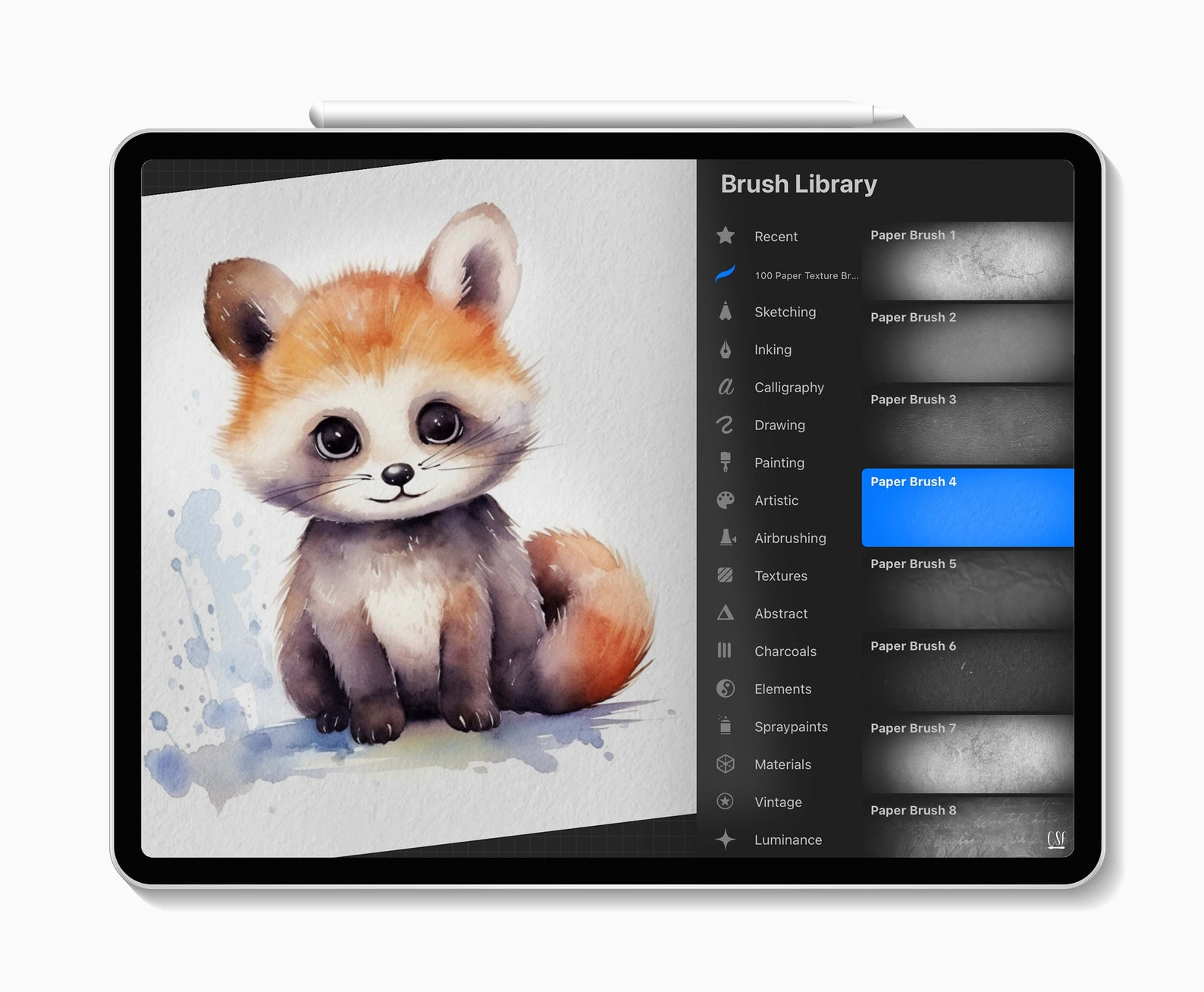 100 Procreate Paper Texture Brush, Procreate Canvas, Procreate ...