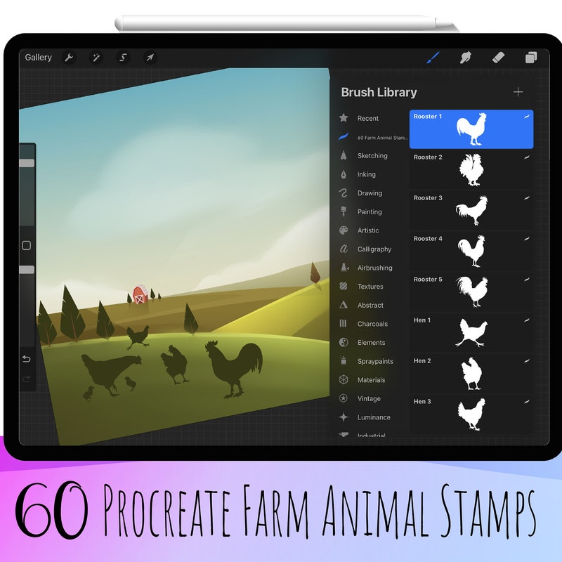Farm Stamp - Etsy