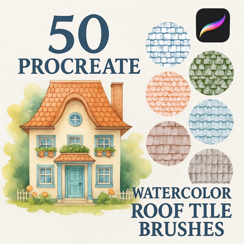 Roof Tiles Tileable - Etsy UK