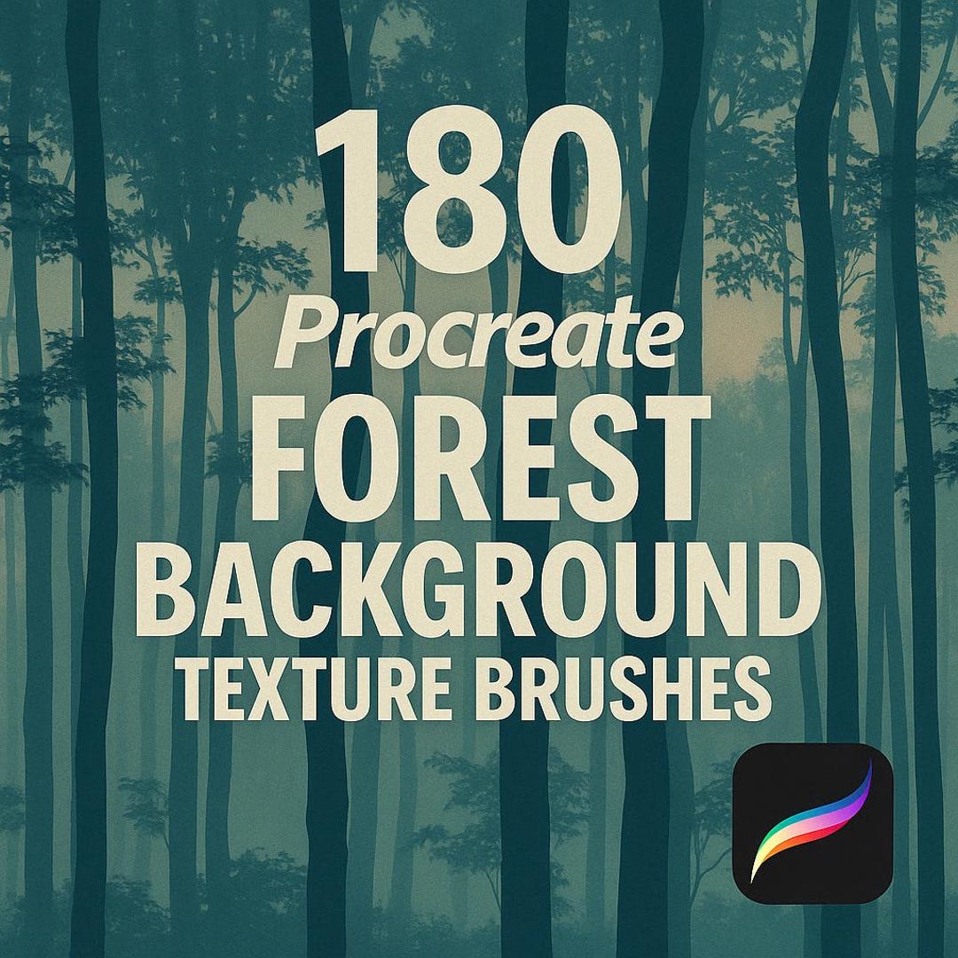180 Procreate Forest Background Brush, Procreate Forest, Procreate ...