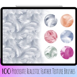 100 Procreate Realistic Feather Texture Brushes, Procreate Feather, Bird Feather Procreate ...