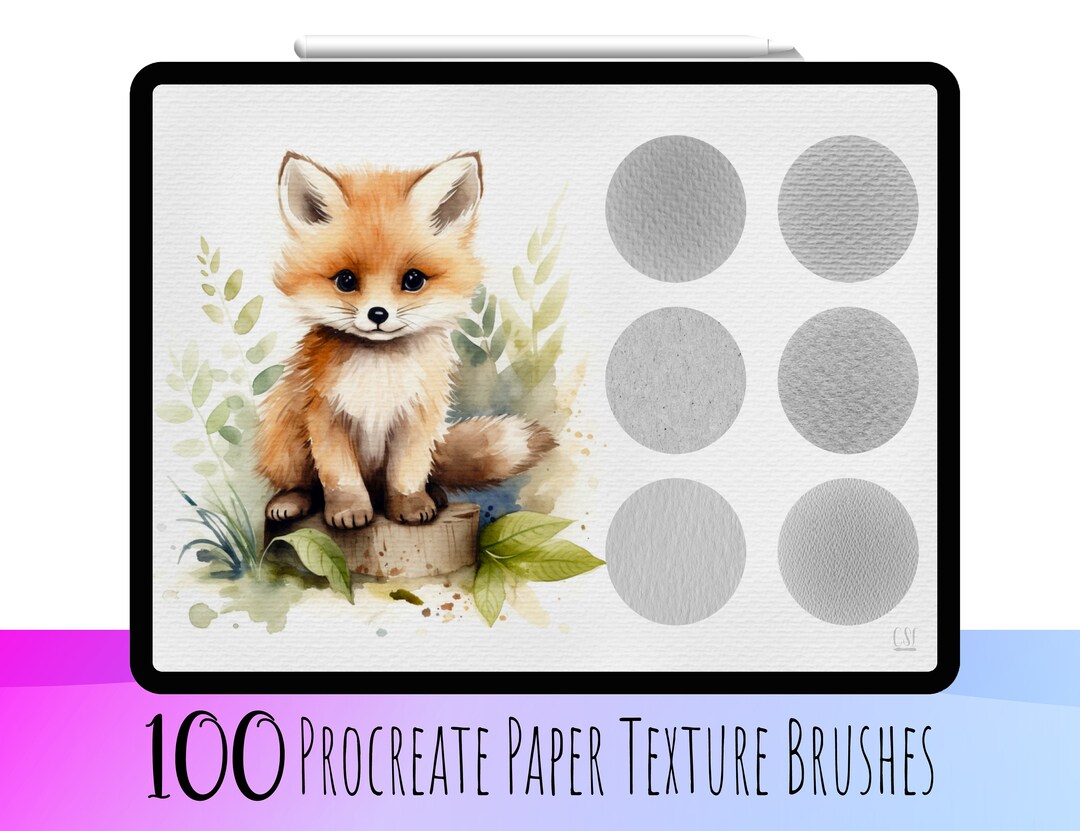 100 Procreate Paper Texture Brush, Procreate Canvas, Procreate ...