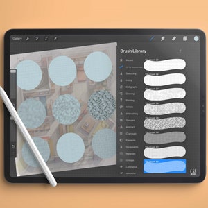50 Procreate Tile Texture Brushes, Procreate Tile, Mosaic Brush ...