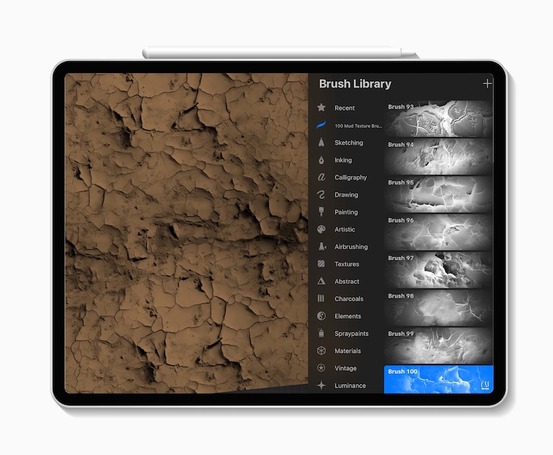 100 Realistic Mud Procreate Brushes,procreate Mud,procreate Ground ...