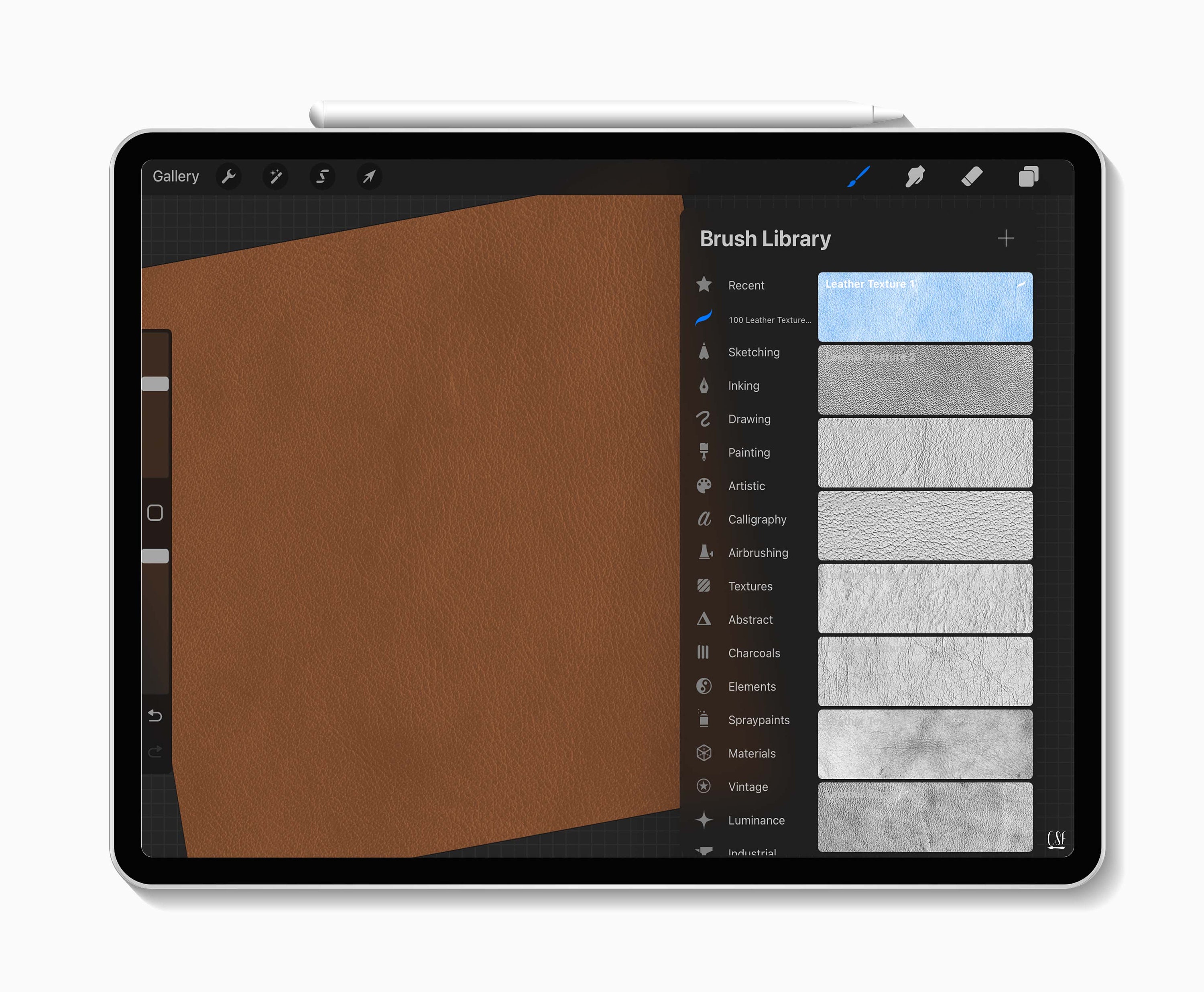 100 Procreate Leather Stamp, Leather Procreate, Procreate Leather Stamp ...