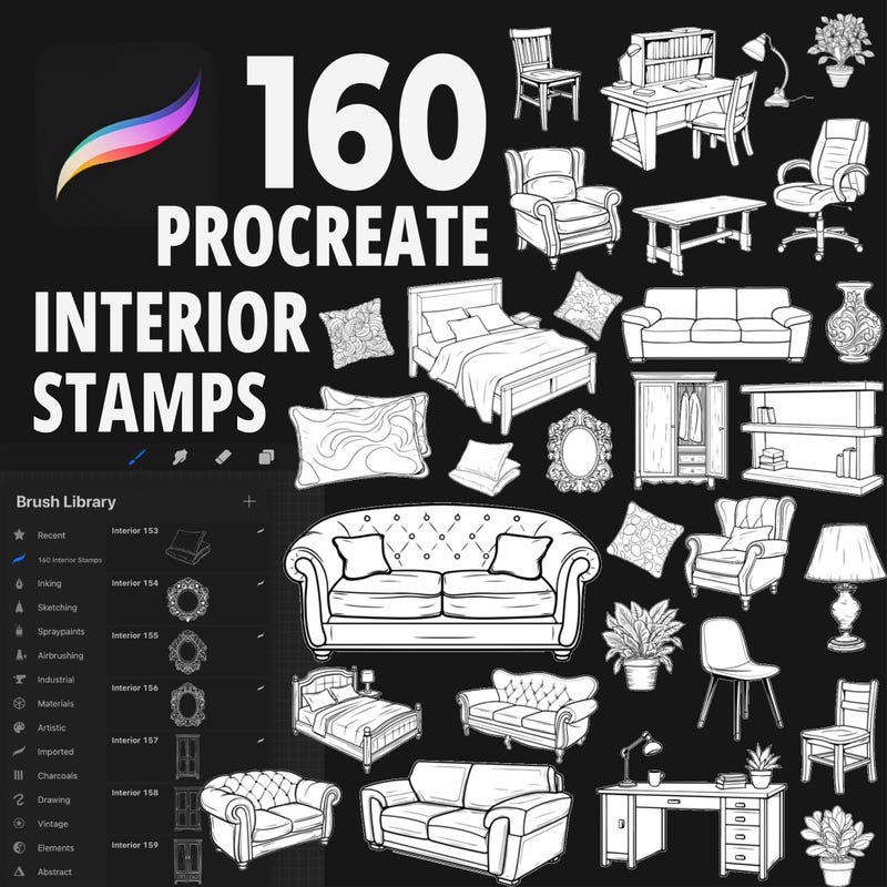 House Design Procreate iPad - Etsy