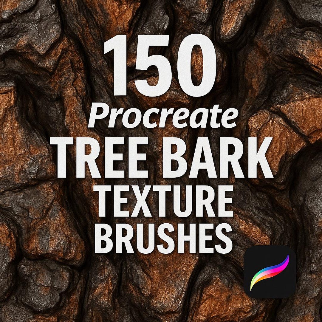 150 Procreate Tree Bark Texture Brushes, Tree Texture, Wood Texture ...