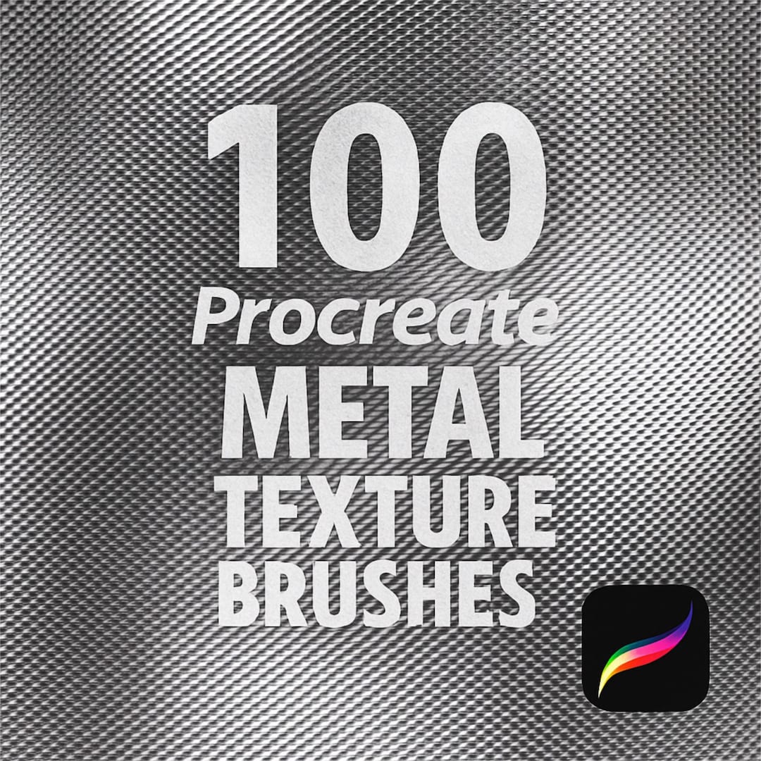 100 Procreate Realistic Metal Texture Brushes, Procreate Copper ...