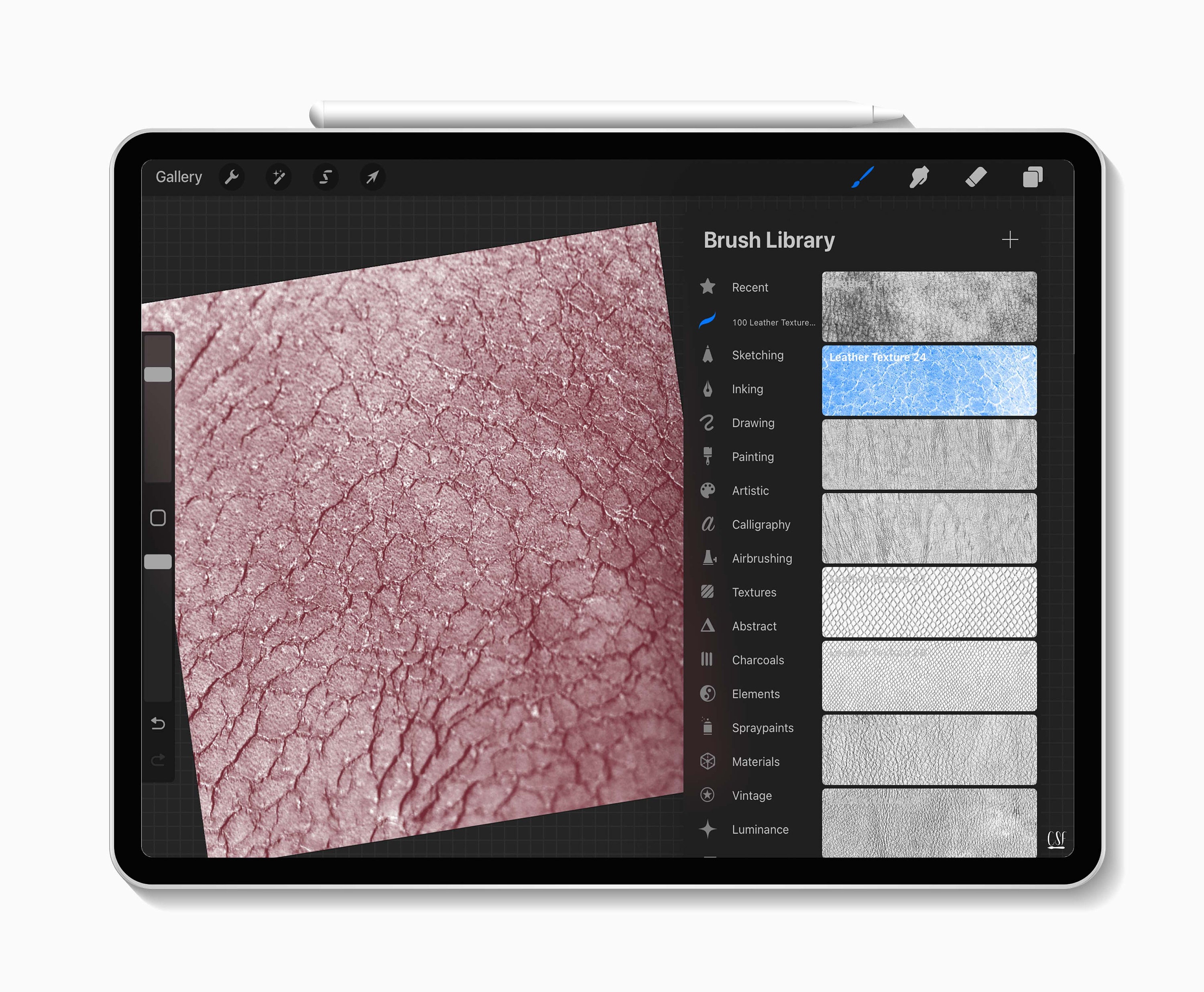 100 Procreate Leather Stamp, Leather Procreate, Procreate Leather Stamp ...