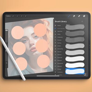 50 Procreate Skin Texture Brushes, Procreate Portrait, Procreate Face ...