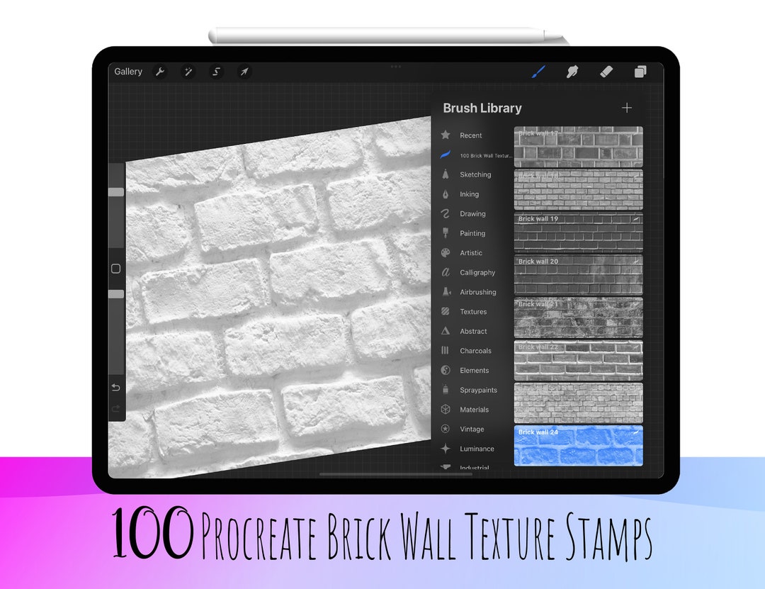 100 Procreate Brick Stamp, Brick Procreate, Procreate Brick Stamp ...