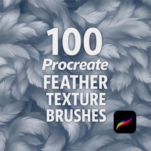 100 Procreate Realistic Feather Texture Brushes, Procreate Feather, Bird Feather Procreate ...