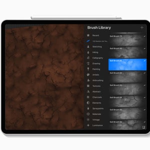 100 Realistic Soil Procreate Brushes, Ground Procreate, Soil Brushset ...