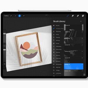 100 Procreate Shadow Stamp Brushes, Shadow Stamp Set, Shadow Brushes ...