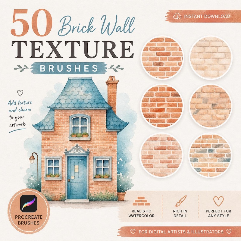 Brick Wall Texture Stamp - Etsy UK