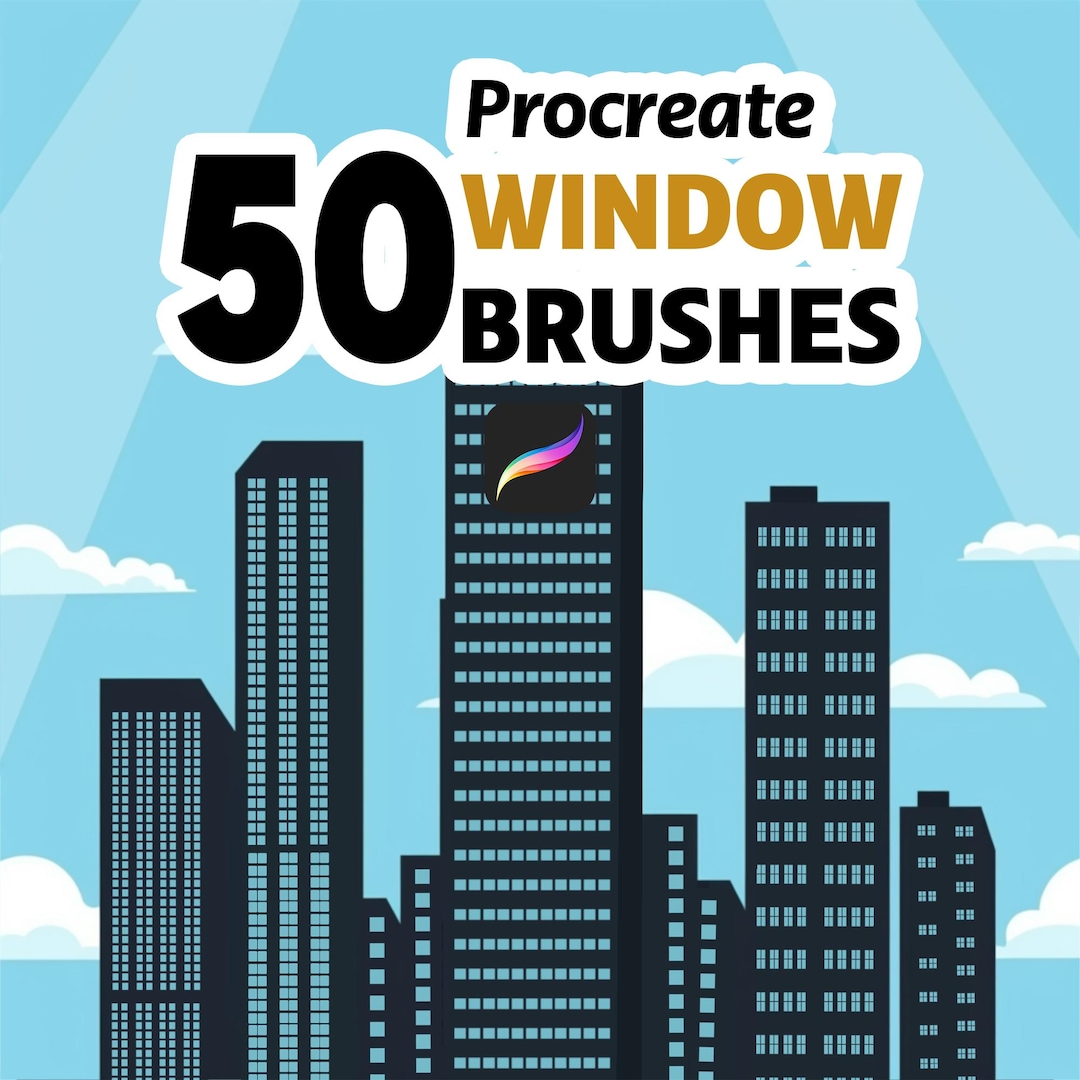 50 Procreate Window Brushes for Architecture Design, Cityscape ...