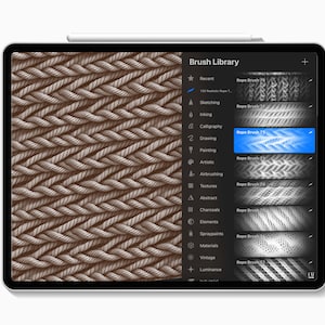 100 Realistic Rope Procreate Brushes, Rope Texture Brush, Procreate Clothes, Procreate Fashion ...