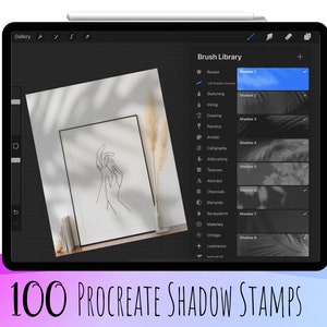 100 Procreate Shadow Stamp Brushes, Shadow Stamp Set, Shadow Brushes, Window Shadow Procreate ...
