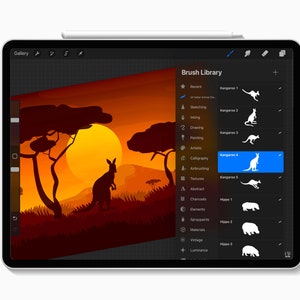 60 Procreate Safari Animal Stamp Brushes, Procreate Safari, Safari ...