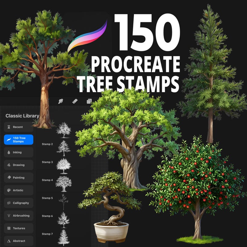 Tree Stamp - Etsy
