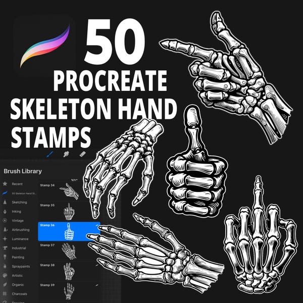 Skeleton Stamps - Etsy