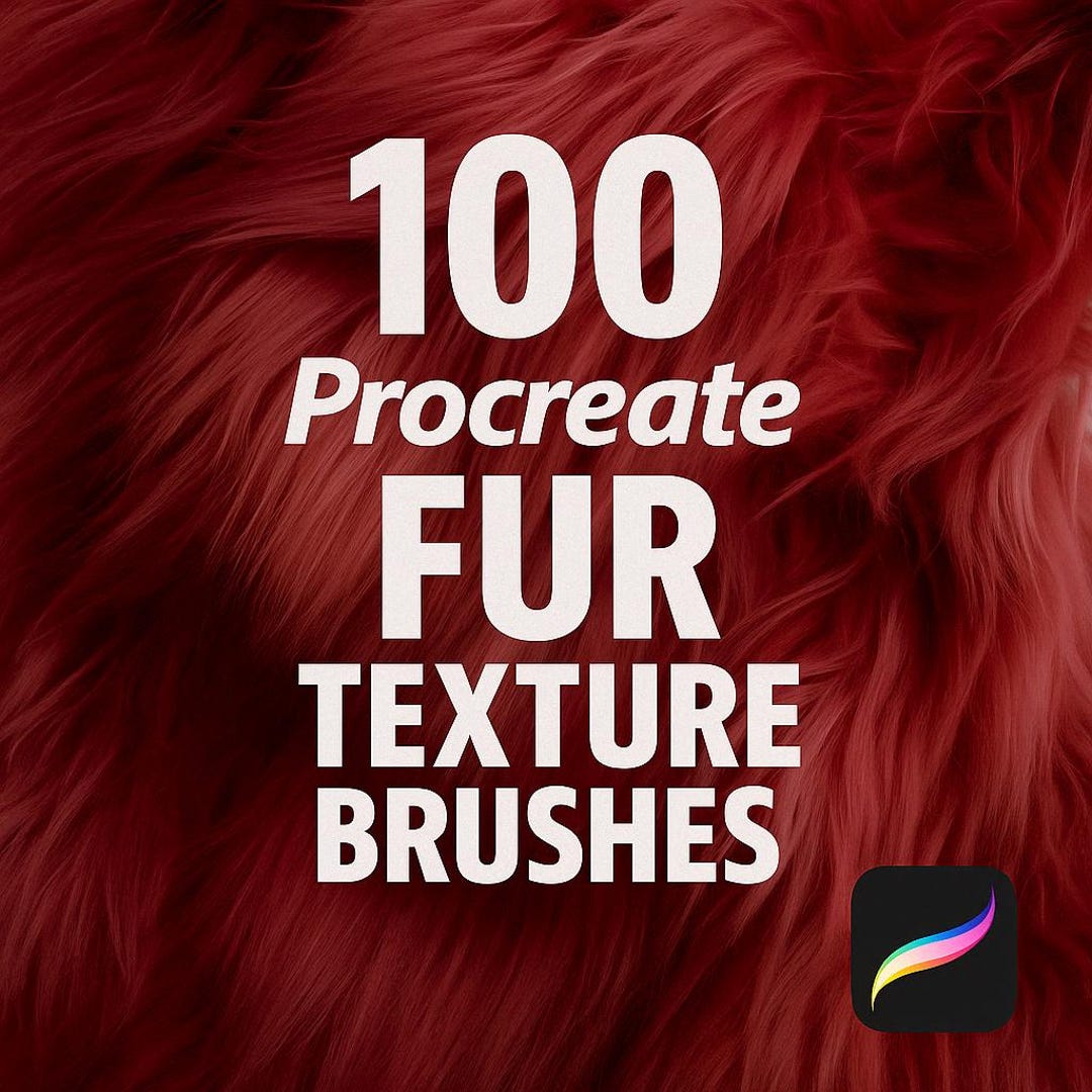100 Procreate Realistic Fur Brush, Animal Hair Brush, Animal Fur Brush ...
