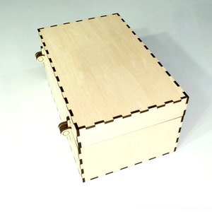 Laser Cut Hinged Box Plans and Digital Files | SVG PDF DXF - Etsy