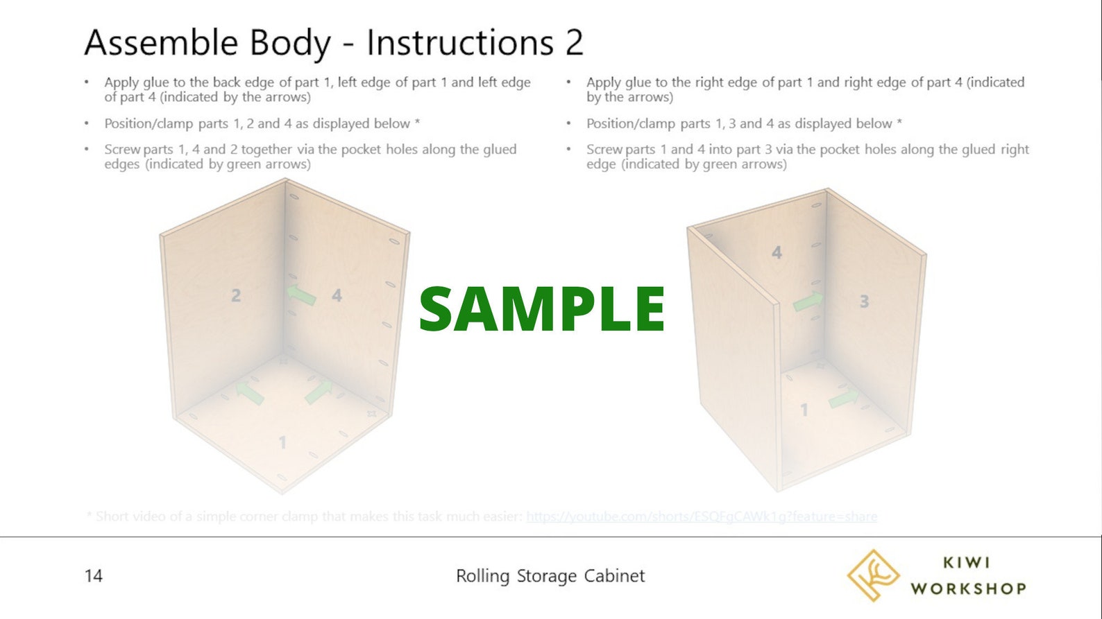 Rolling Storage Cabinet - Build Plans - Etsy
