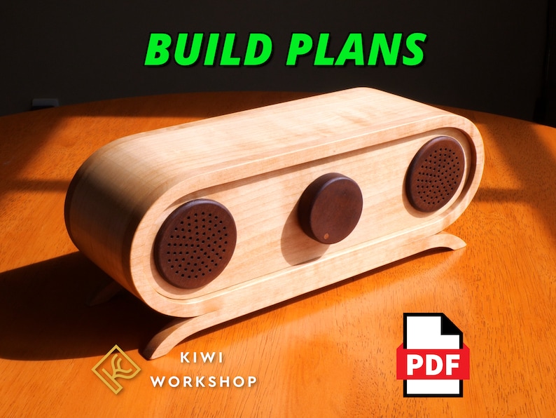 Wooden Bluetooth Speaker Build Plans (woodwork and Electronics) - Etsy