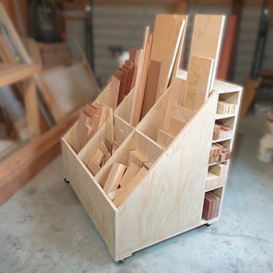 Mobile Wood Storage Cart - Build Plans - Etsy