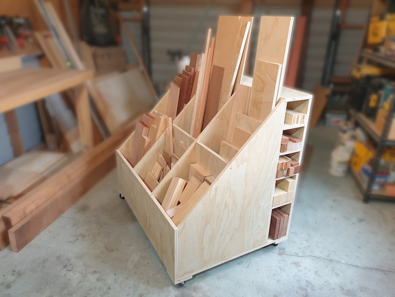 Mobile Wood Storage Cart Build Plans - Etsy